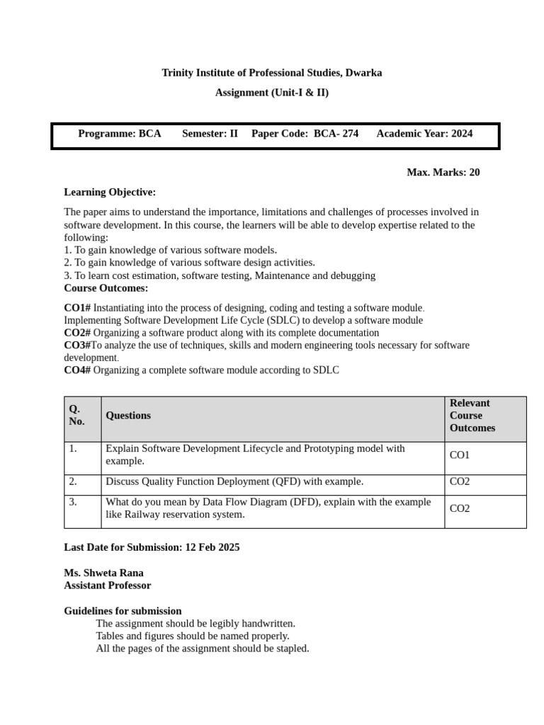 Assignment SE | PDF | Software Development | Software Assignment SE | PDF | Software Development | Software
