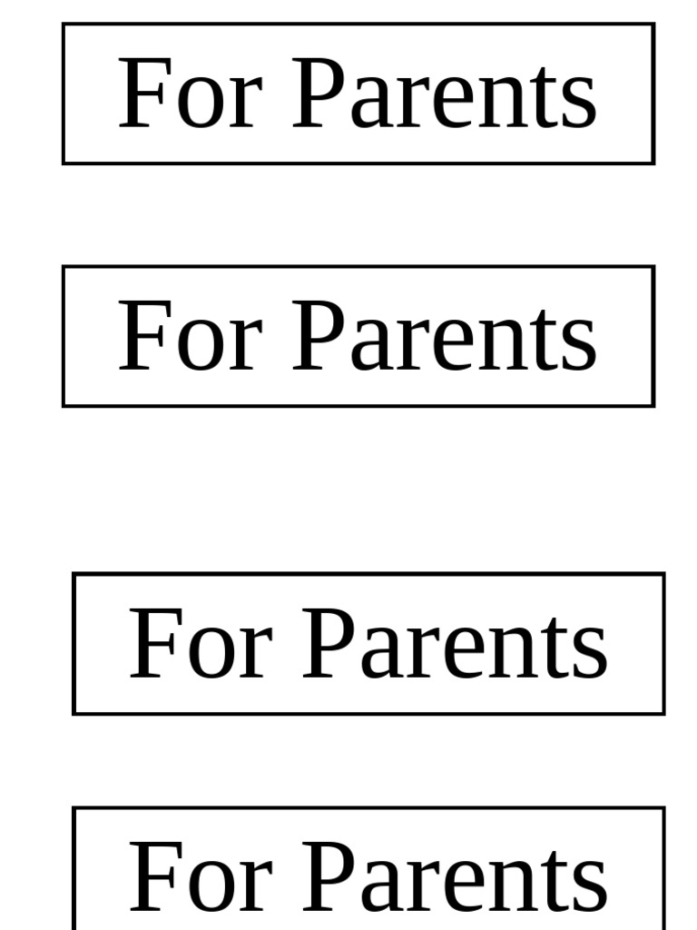 Parents Tag | PDF