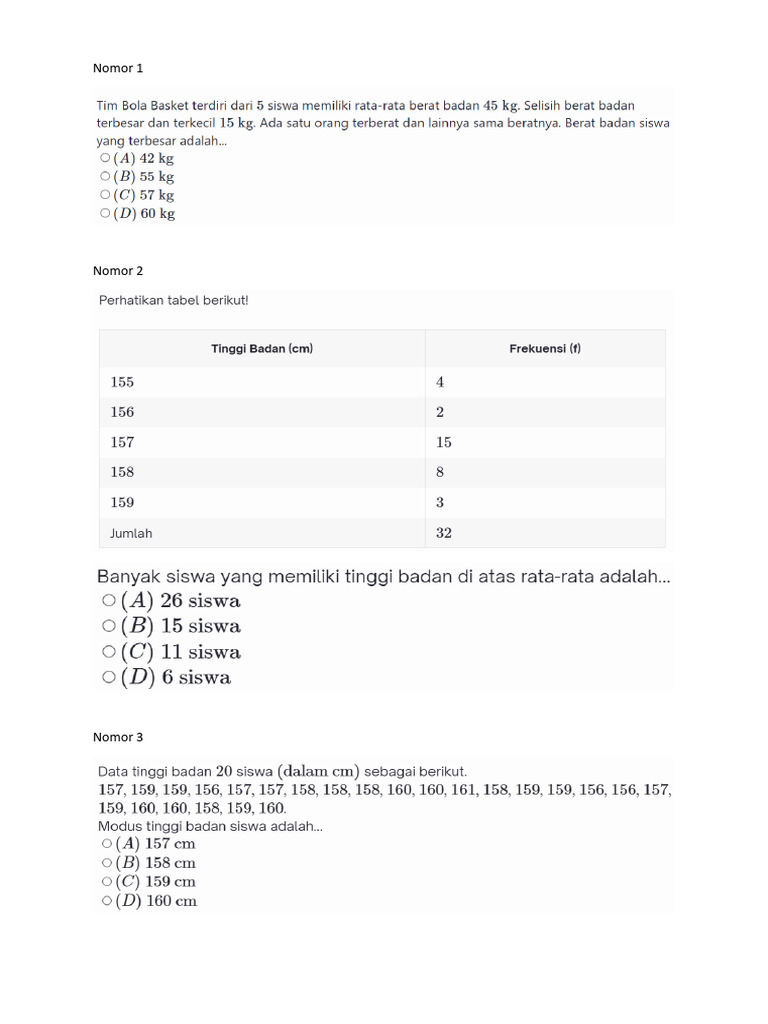MTK Penyajian Data | PDF