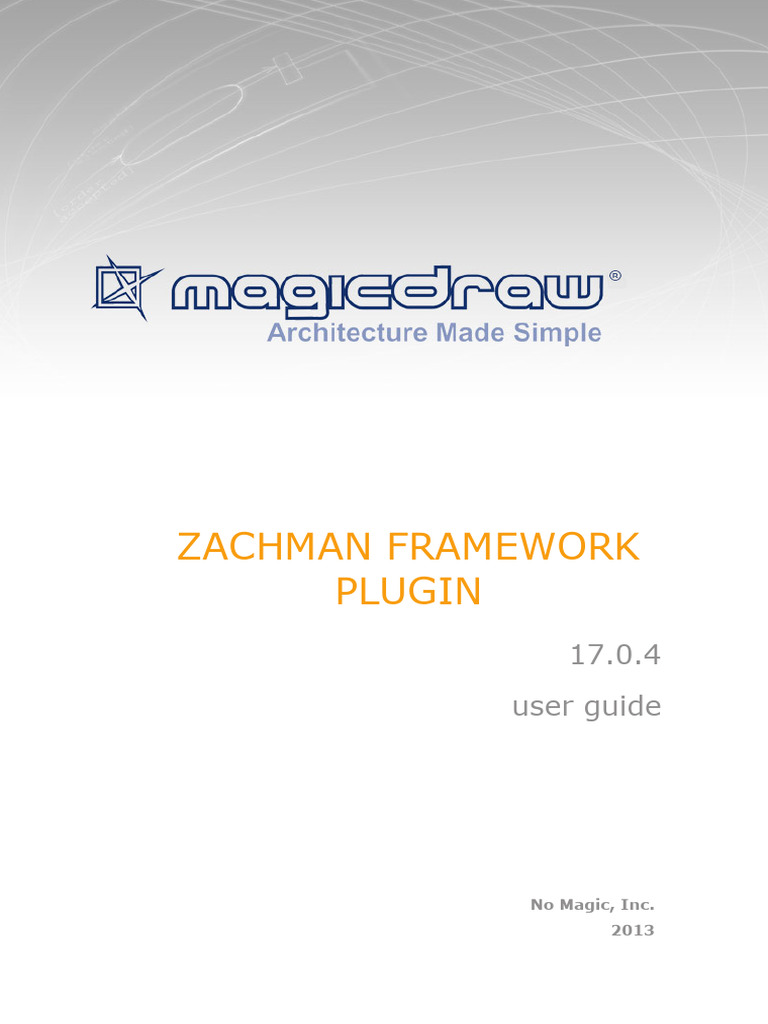 Zachman Framework Plugin Userguide Pdf System Data Model 5751