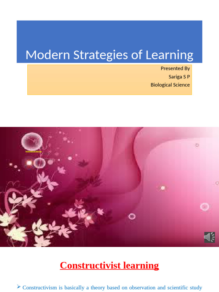 Modern Strategies of Learning | PDF | Constructivism (Philosophy Of Education) | Learning