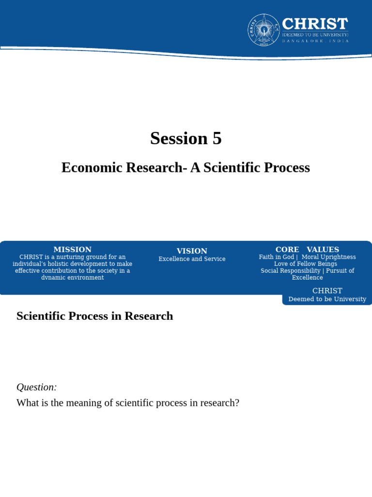 Session 4 Economic Research- Scientific Process | PDF | Economic Model ... Session 4 Economic Research- Scientific Process | PDF | Economic Model ...