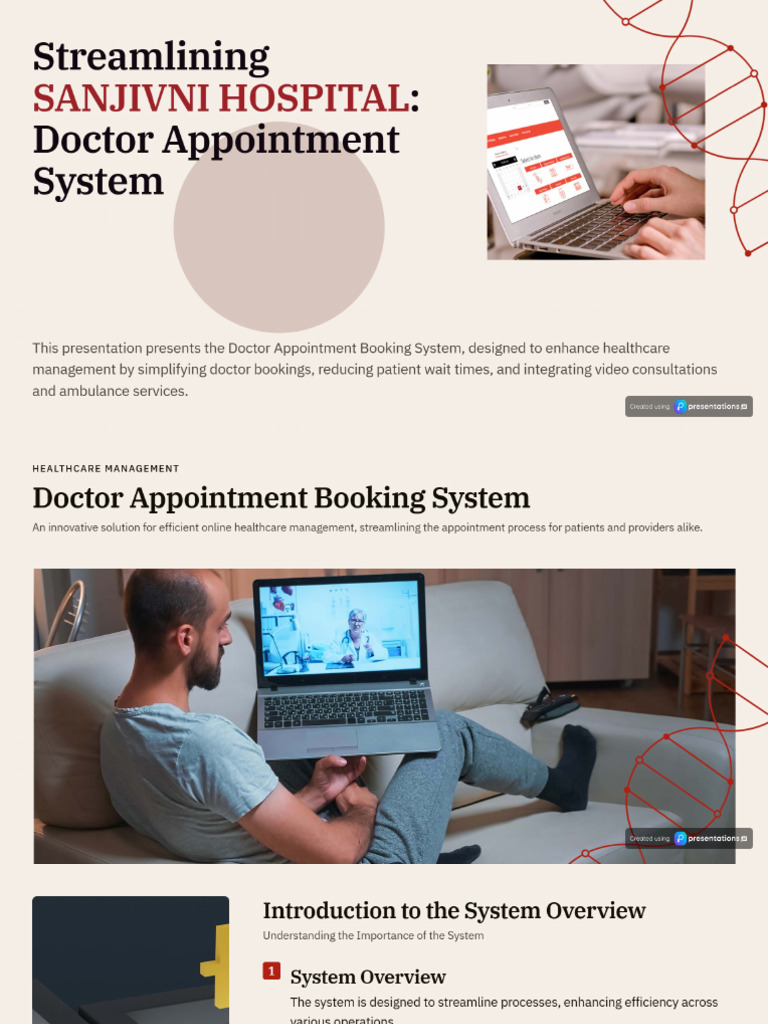 Doctor Appointment Booking System Presentation | PDF