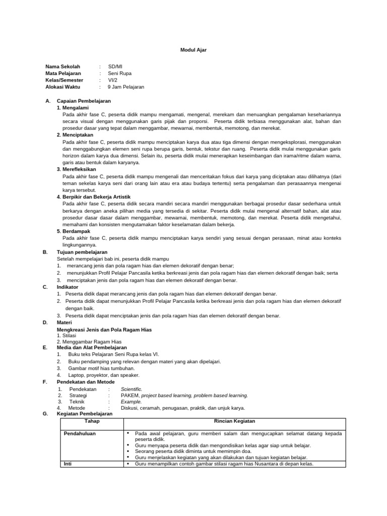 Modul Ajar Bab 10 | PDF