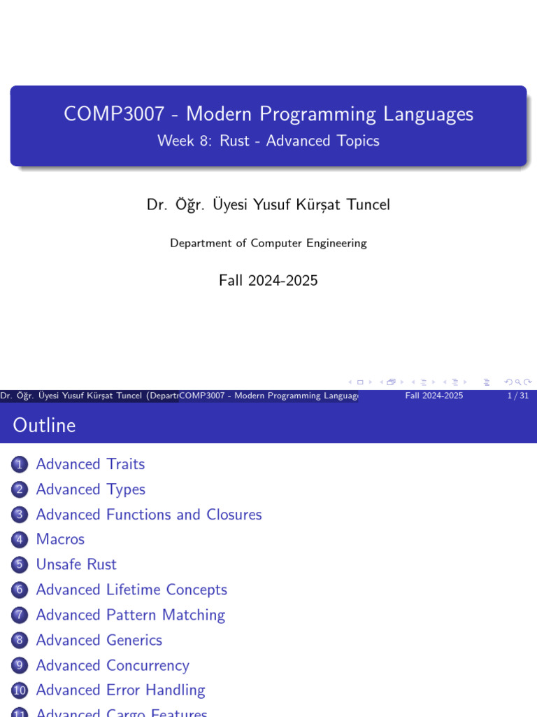 COMP3007_Modern_Programming_Languages (6) | PDF | Computer Programming | Computer Engineering