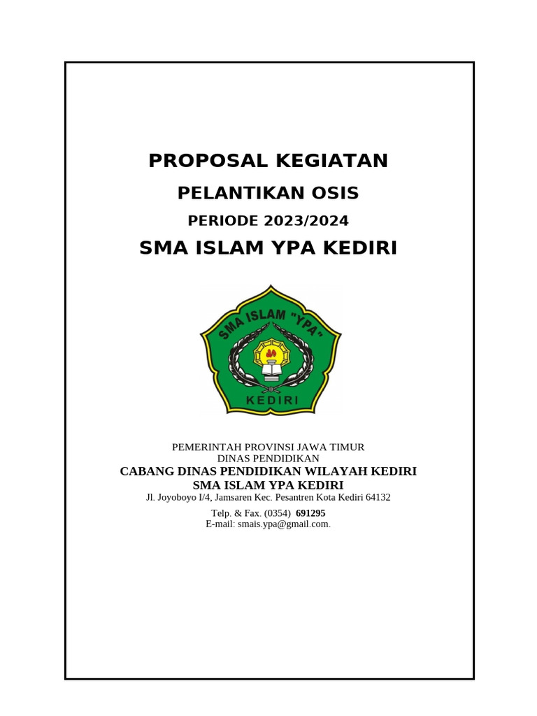 Proposal Pelantikan | PDF