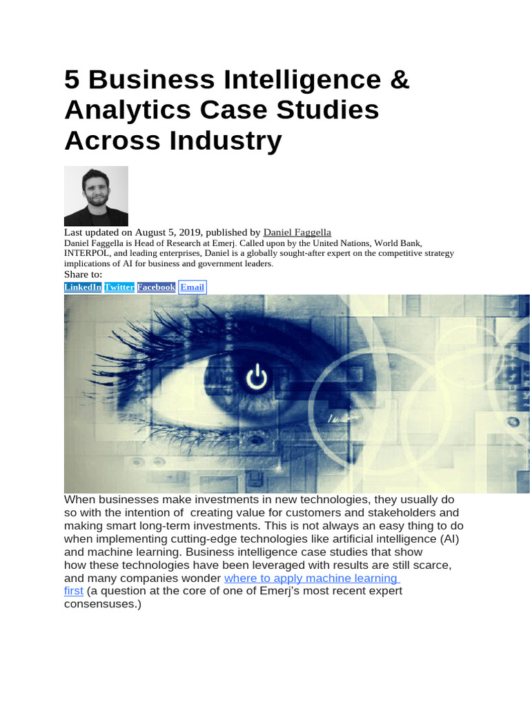 5 Business Intelligence | PDF | Analytics | Business Intelligence