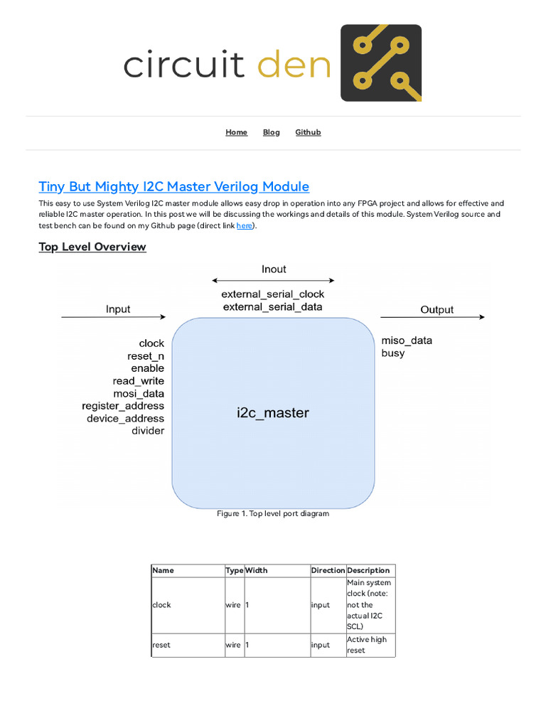Tiny i2c Master | PDF | Computer Science | Computing
