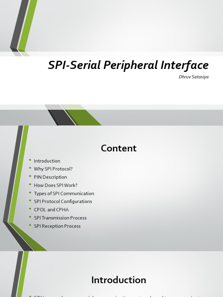 SPI-Serial Peripheral Interface | PDF | Computer Engineering | Computer Hardware