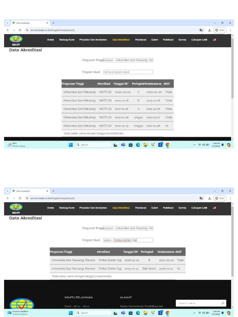 Akreditasi Perguruan Tinggi dan Program Studi | PDF