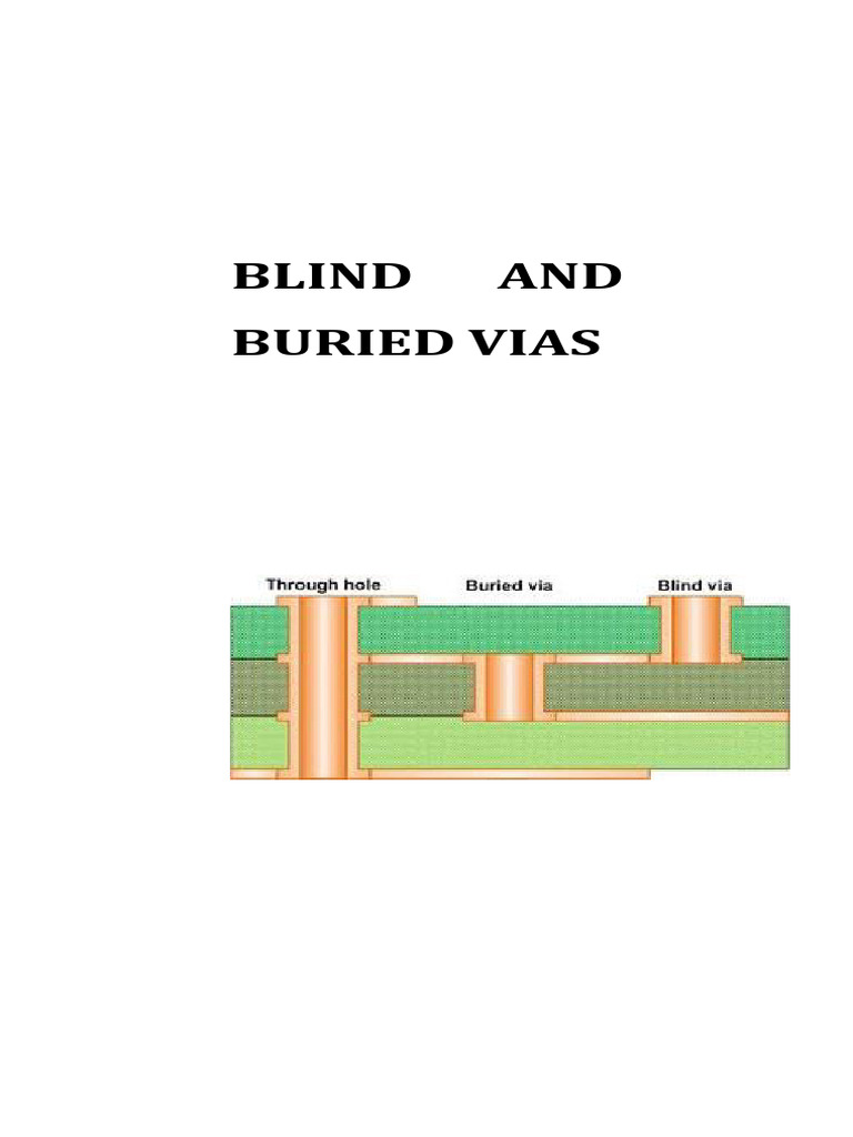 Blind Vias and Buried Vias | PDF | Printed Circuit Board | Electronic Engineering