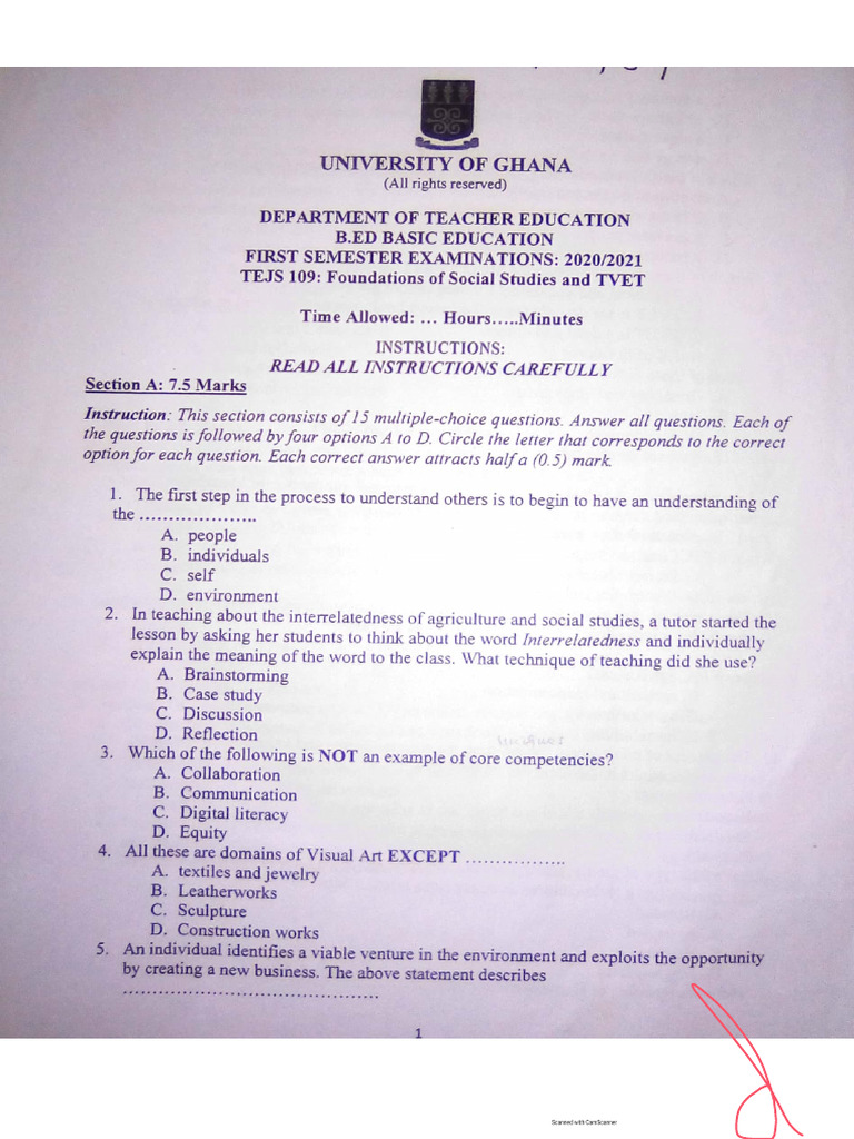 TEJS 109 Foundation of SSTVET | PDF