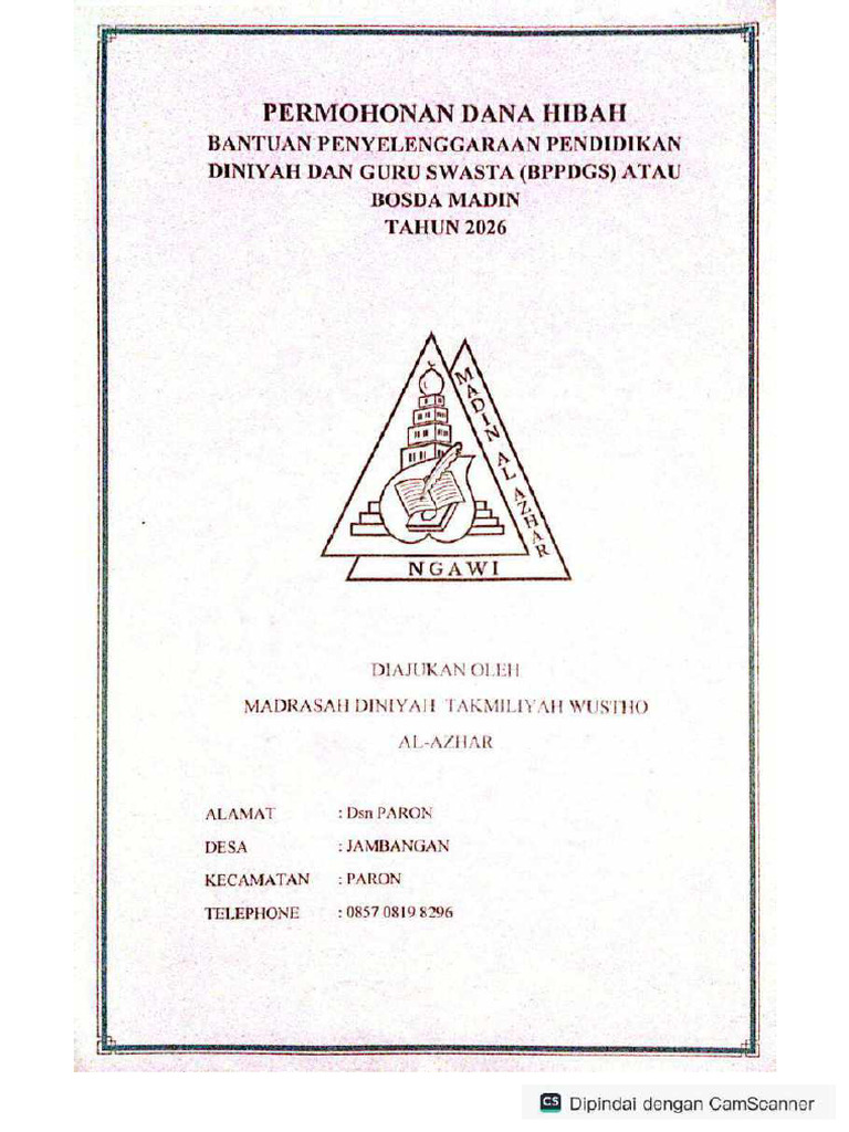 Diniyah Wusto - Al Azhar | PDF