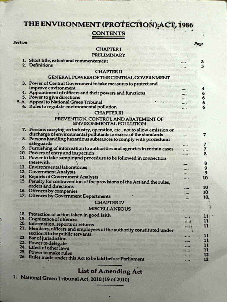 Environment Protection Act 1986 Part 1 | PDF