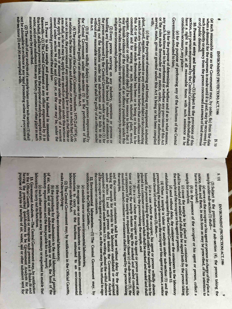 Environment Protection Act Part 2 | PDF