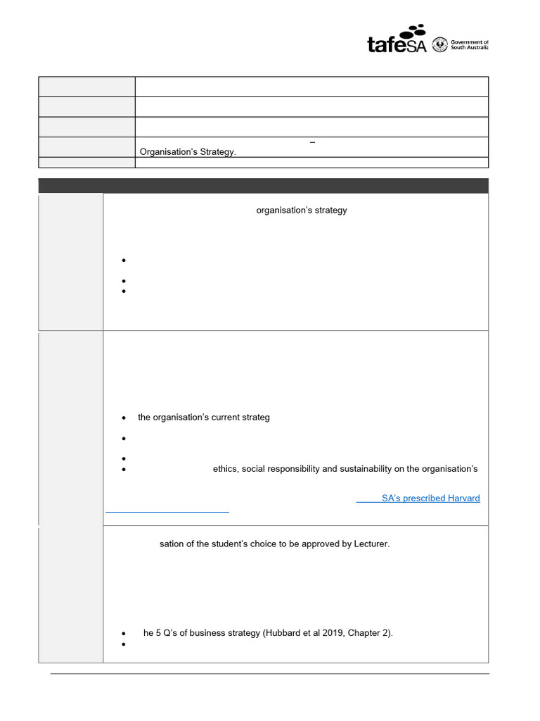 TAFE BTHEM Case Study Presentation Guide | PDF | Strategic Management ...