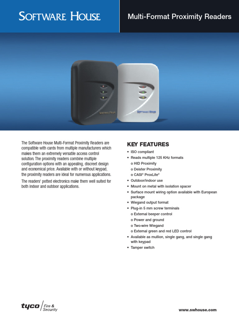 Multi-Format-Proximity-Readers Ds LT en | PDF | Manufactured Goods | Electrical Engineering