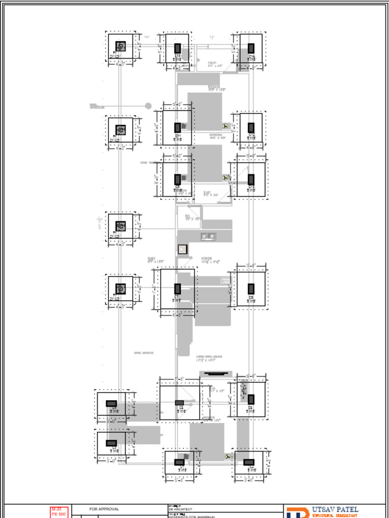 Foundation Layout for Residence Project | PDF