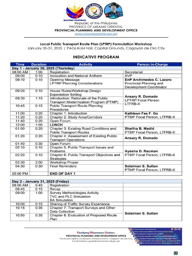 LPTRP Program 3031january2025 | PDF