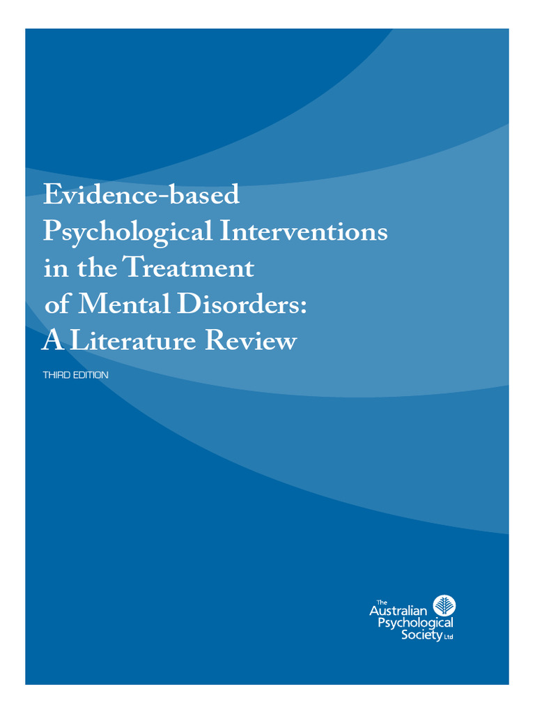 Evidence Based Psychological Interventions | PDF | Psychotherapy ...