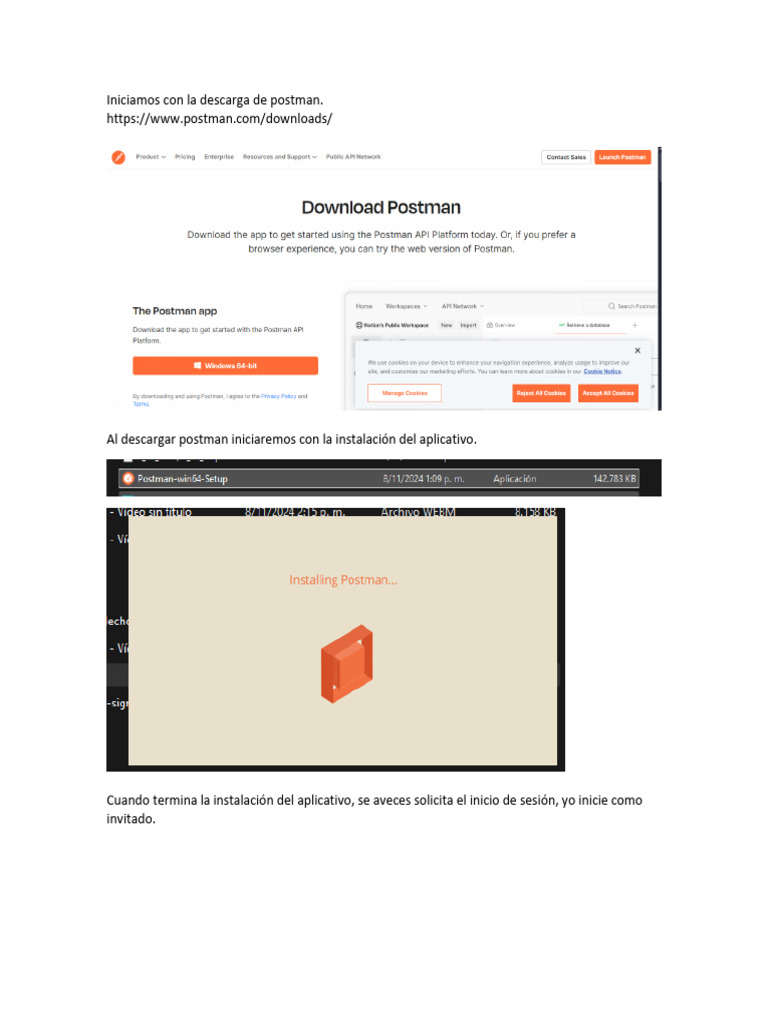 Diseño y Desarrollo de Servicios Web Postman | PDF