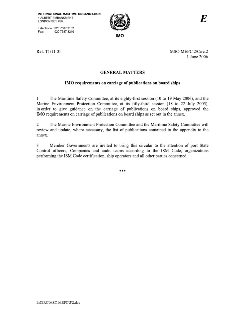 Imo Required Books Pdf