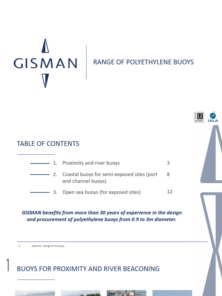 1.2 - Range of PE Buoys | PDF | Buoyancy