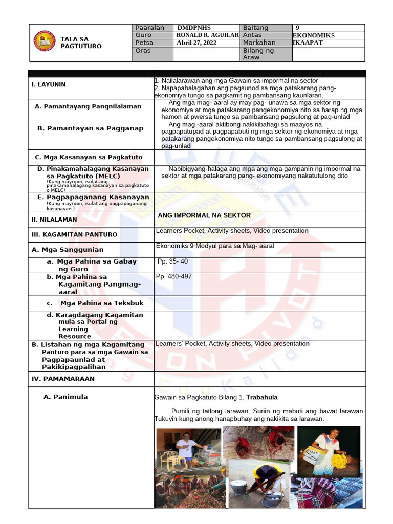Lesson Exemplar 2-IPs | PDF