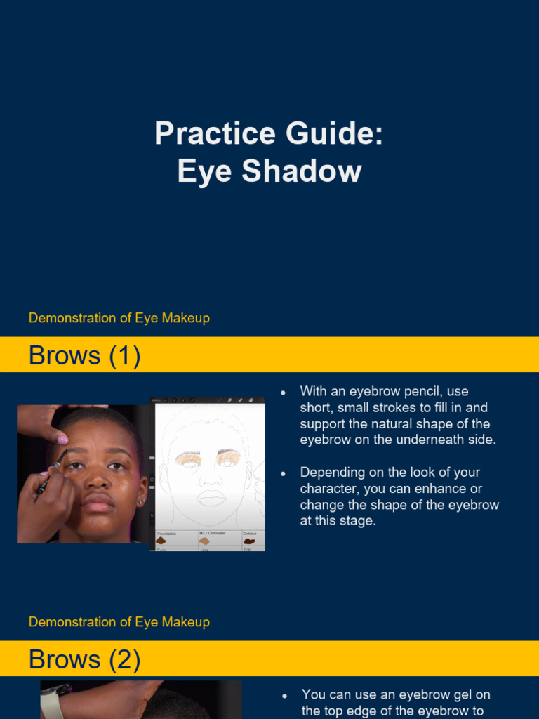 Eye Makeup Application Guide | PDF | Eyebrow | Cosmetics