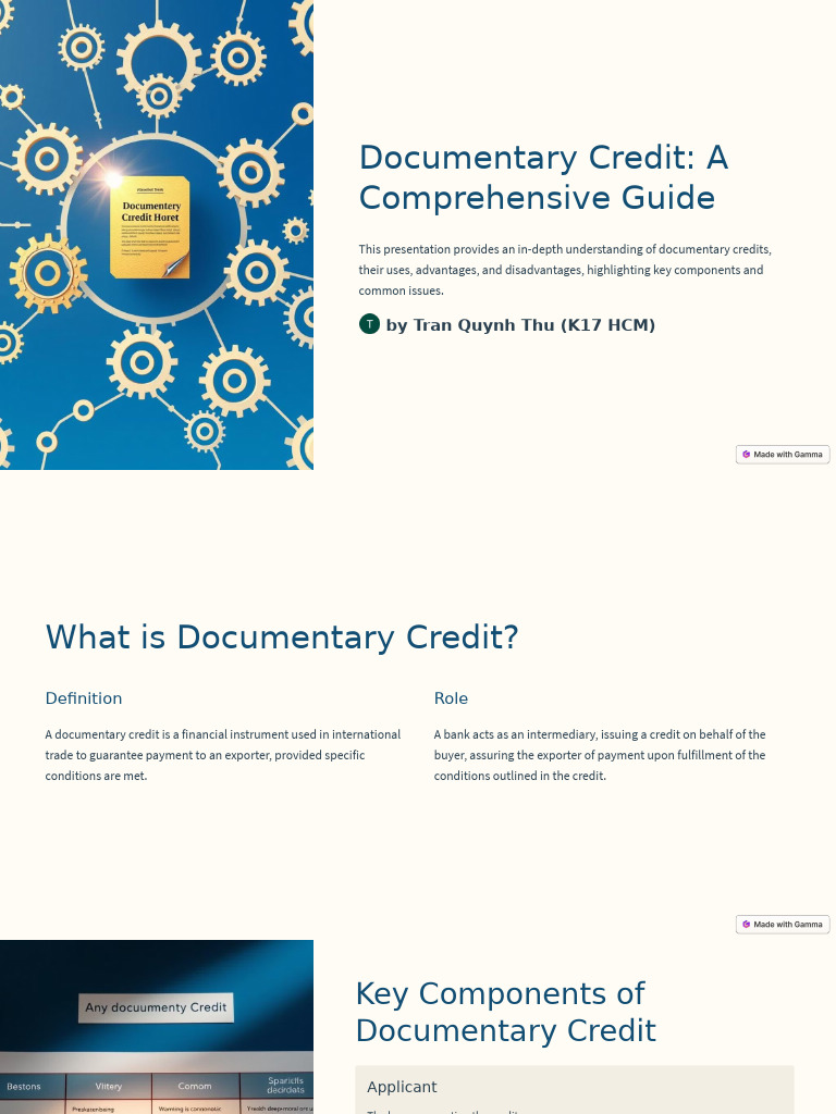Understanding Documentary Credits | PDF | Business