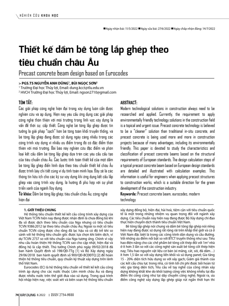 Thiet Ke Dam Be Tong Cot Thep | PDF