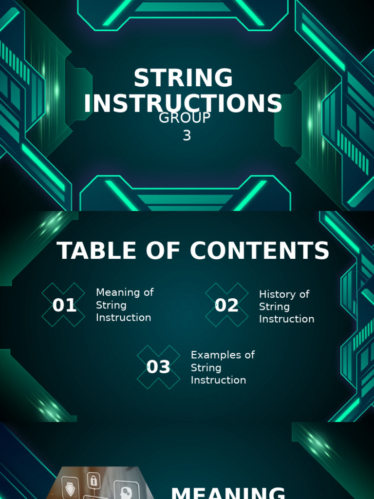 Group3 String Instructions | PDF | String (Computer Science) | Comma Separated Values