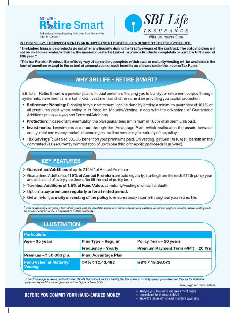 Retire Smart Single Pager English 14july2016 | PDF