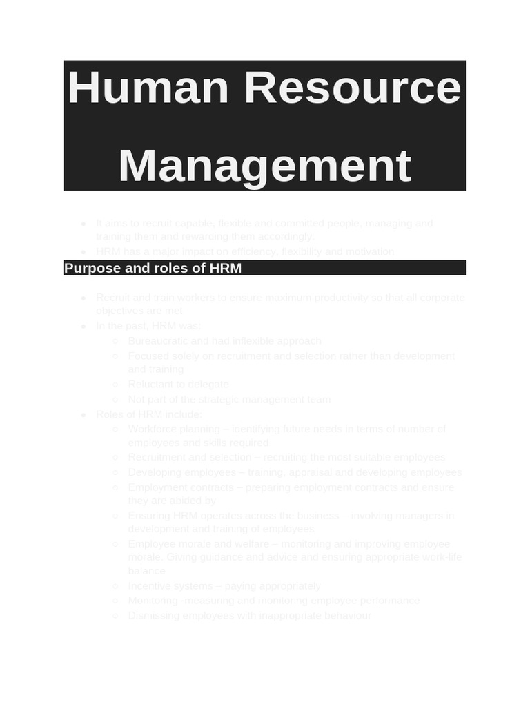 Human Resource Management Essentials | PDF | Employment | Trade Union
