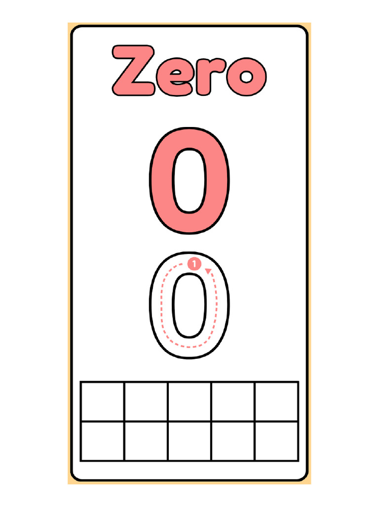 Number Recognition Card | PDF