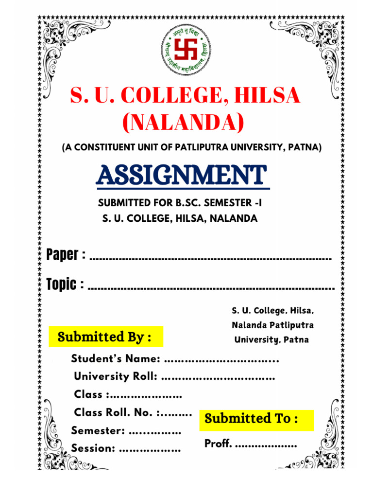 BSC ZOOLOGY SEM-1 ASSIGNMENT COVER 2024-2028.pdf - 20250120 - 151621 ...