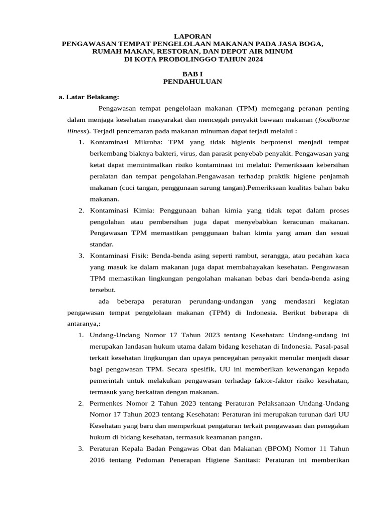 3_Laporan pengawasan TPM 2024 | PDF
