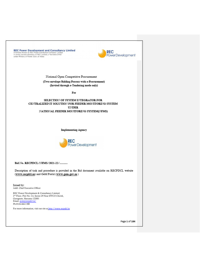 NFMS_IT_RFP | PDF | Banks | Electric Power Distribution