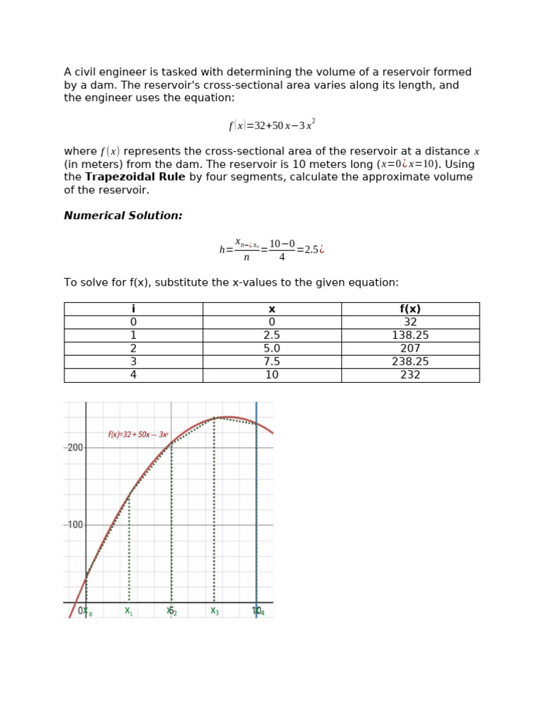 Numerical Integration - Trapezoidal Rule | PDF | Area | Mathematical ...