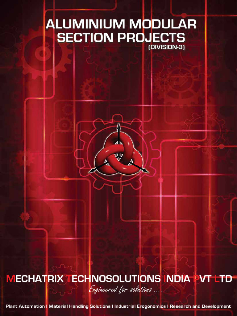 3 Aluminium Modular Section Projects Pdf Automation Secondary Sector Of The Economy