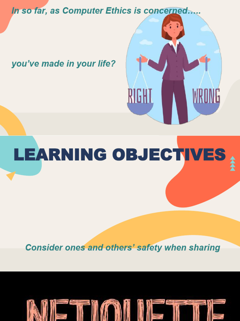 Lesson 2 Netiquette and 10 Commandments of Computer Ethics | PDF | Ten ...