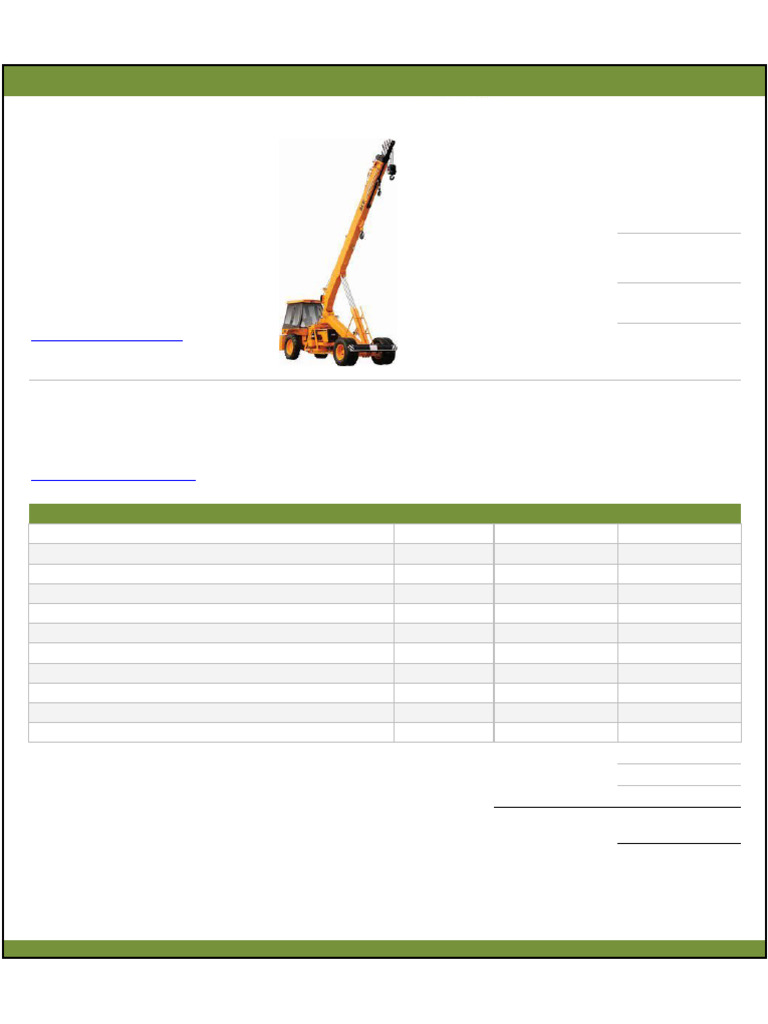 Crane Invoice QS | PDF