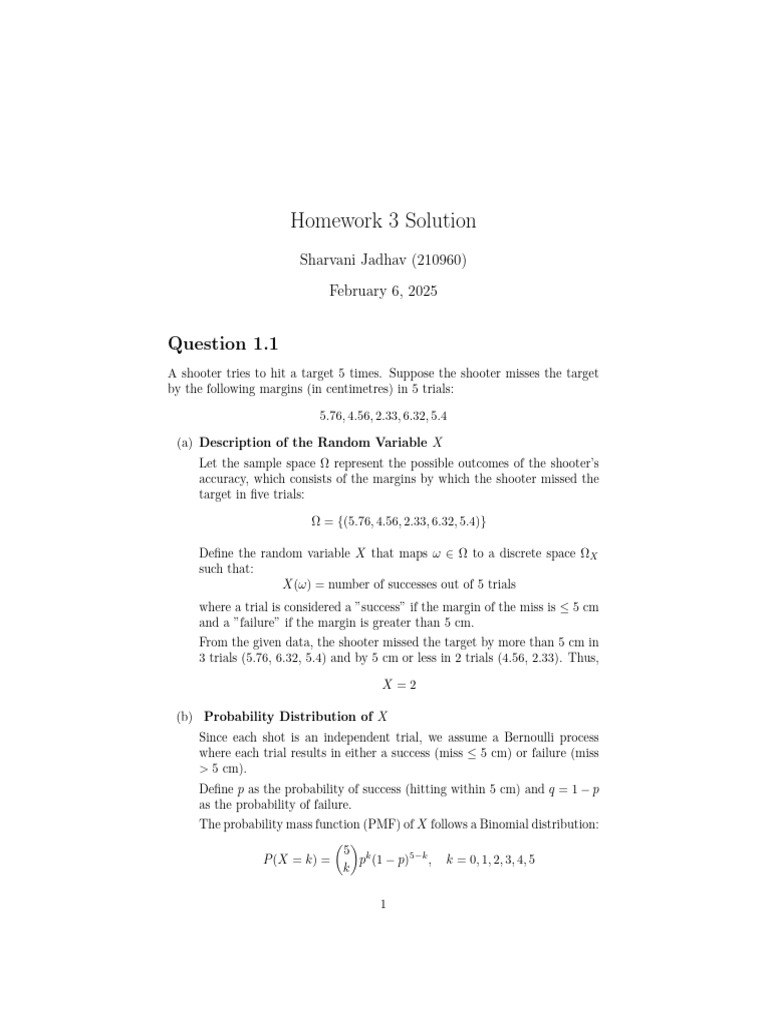 hw3_cgs | PDF | Probability Distribution | Probability