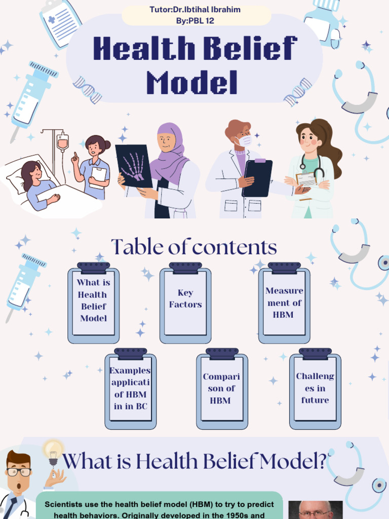 Health Belief Model PBL - 12 | PDF | Psychological Concepts | Behavioural Sciences