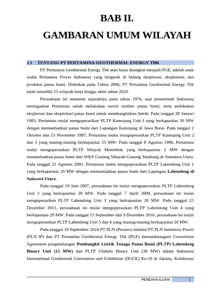 Gambaran Umum Wilayah Upload | PDF