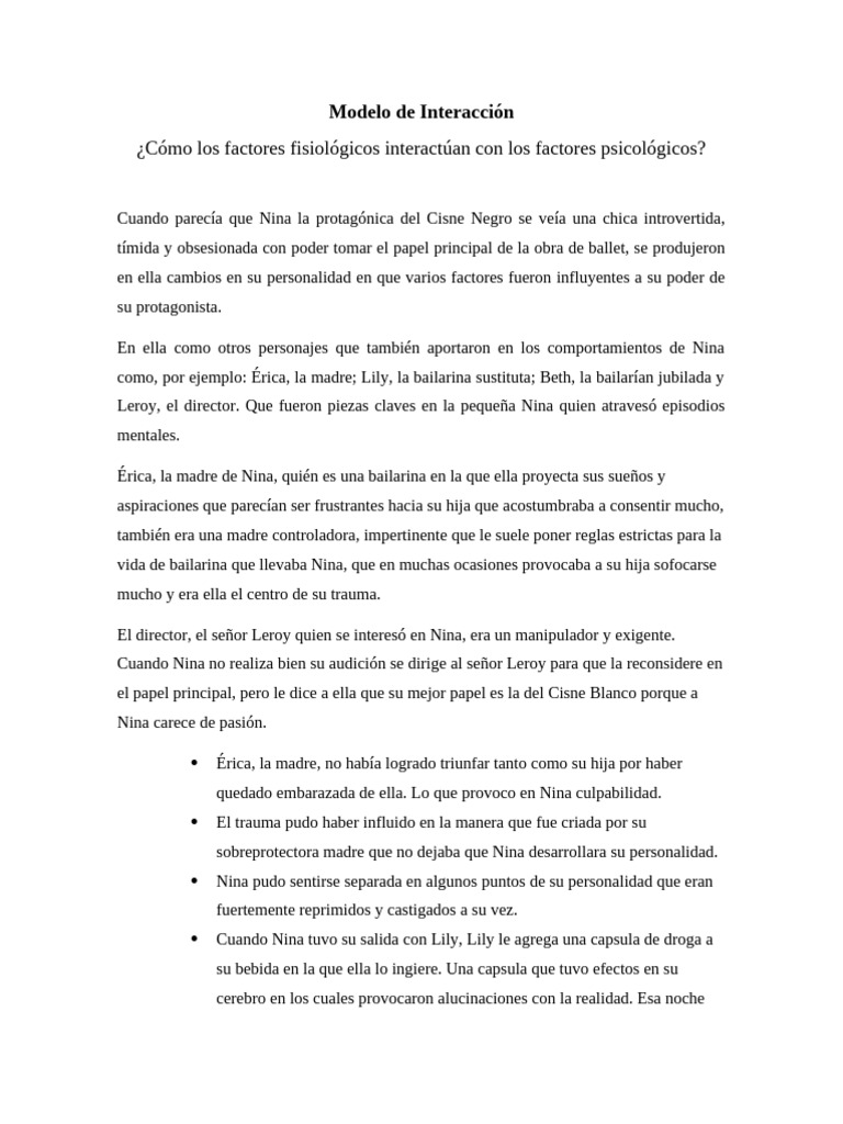 Modelo de Interacción | PDF | Ciencias del comportamiento | Sicología