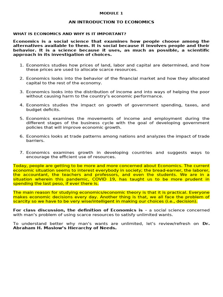 Introduction To Economics Refresher | PDF | Economics | Microeconomics