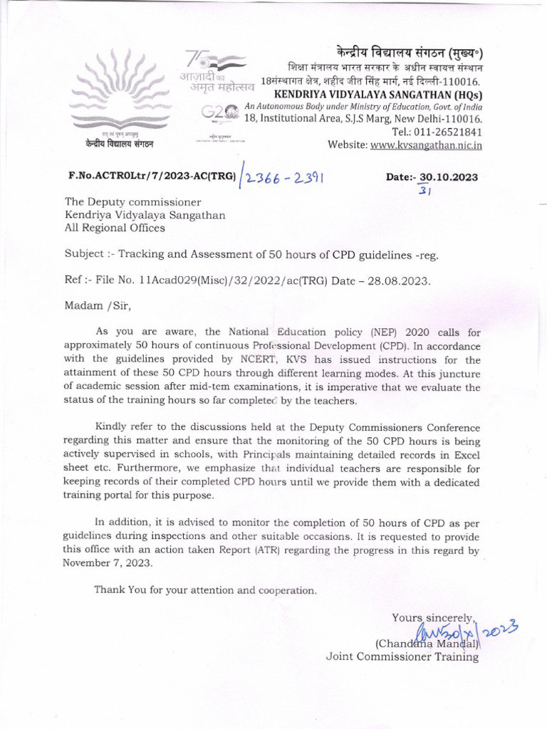 CPD Letter 31.10.23 | PDF