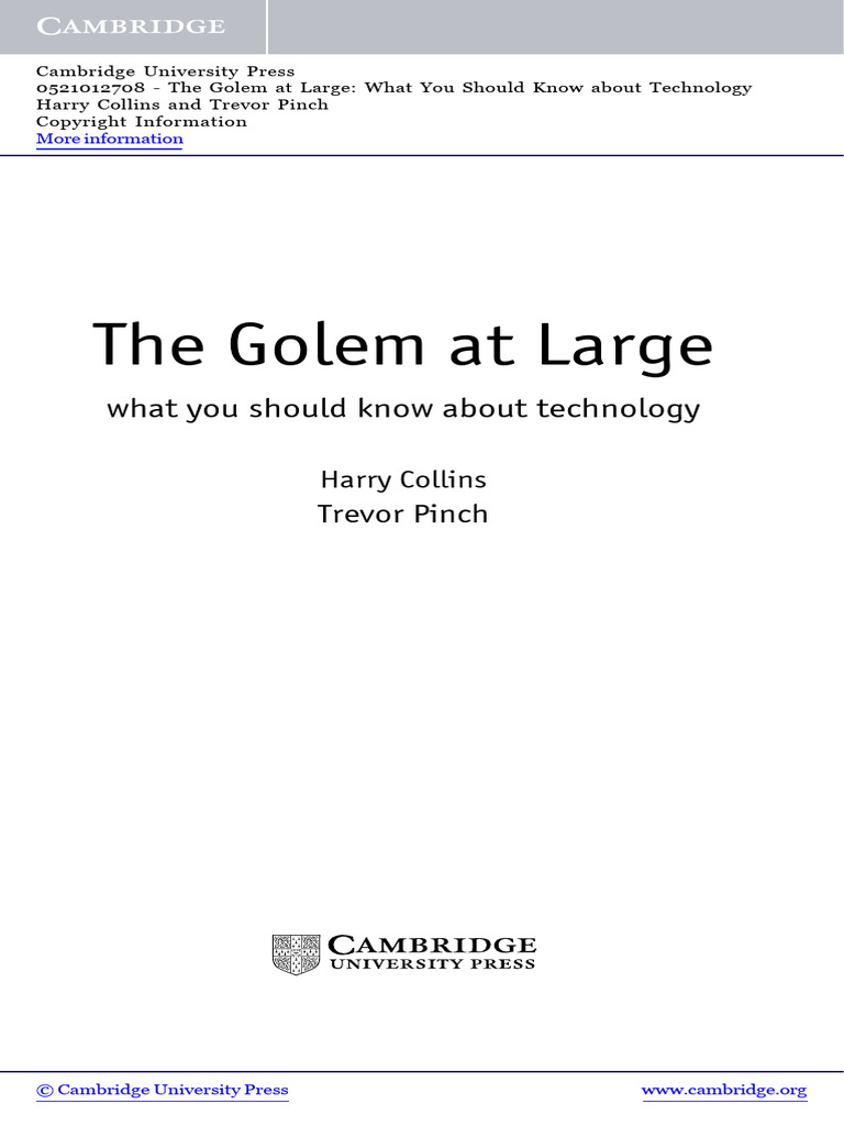 The_Golem_at_Large | PDF | Fractal | Chaos Theory
