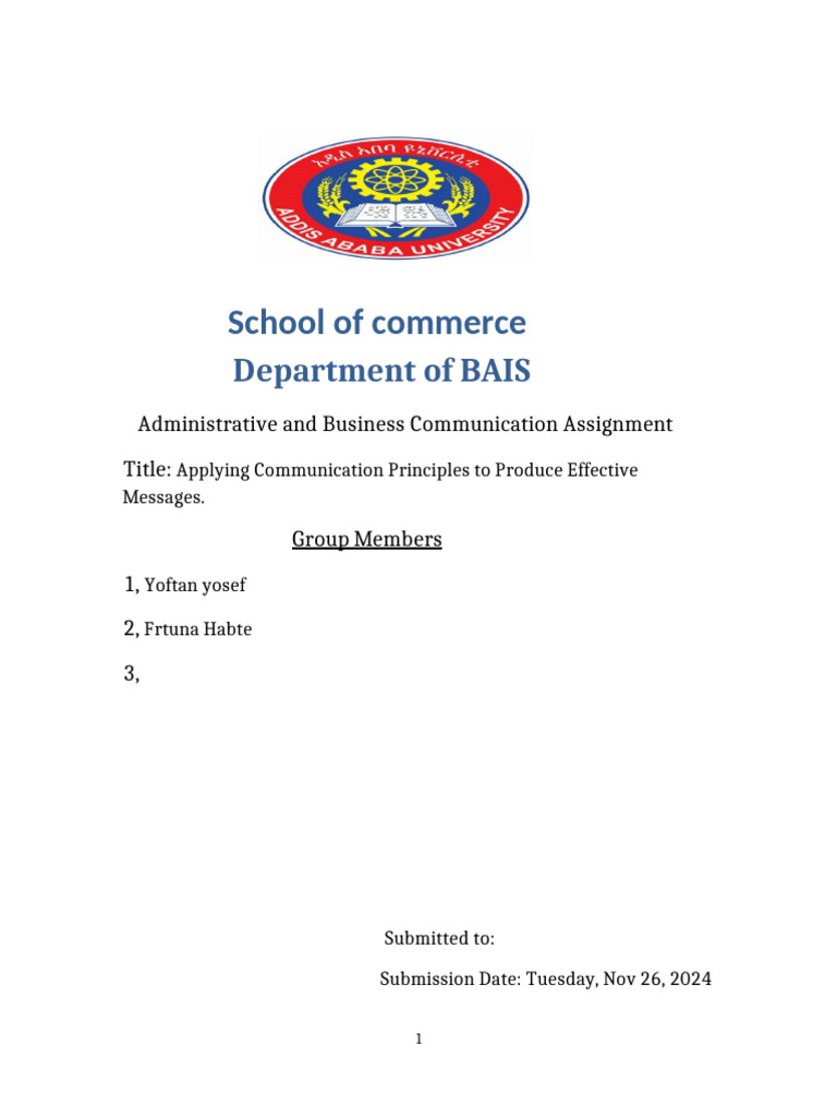 abc assignment | PDF | Communication | Information